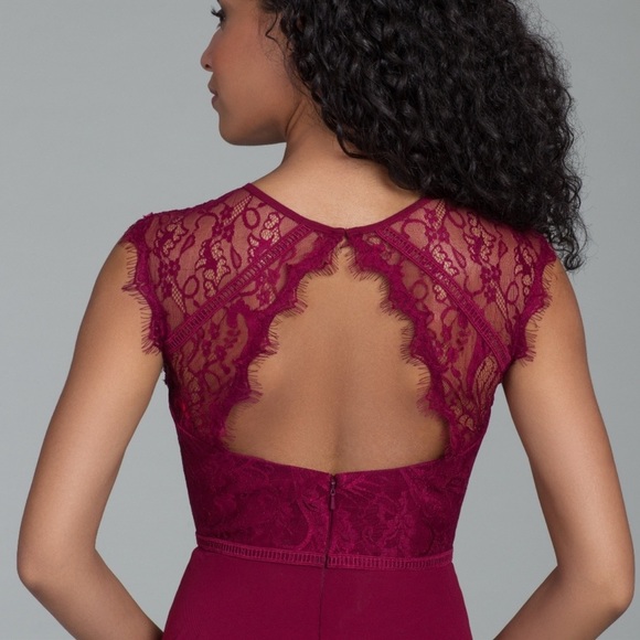 Hailey Paige Occasions | Dresses | Hailey Page Occasions Burgundy Lace ...